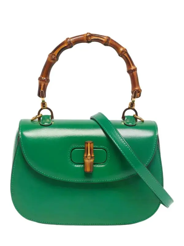 Gucci 1947 Bamboo Mini Tote Bag - Green