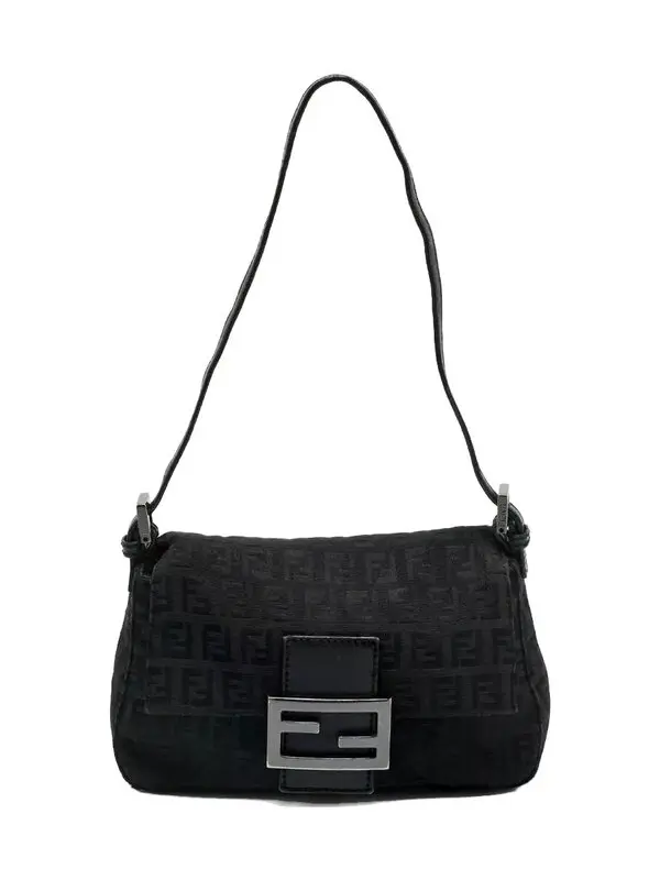 Fendi 2004 Mama Baguette Shoulder Bag - Black
