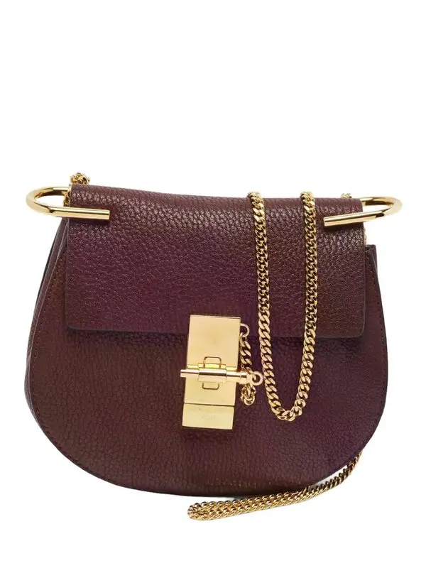 Chloé Small Drew Leather Crossbody Bag - Red