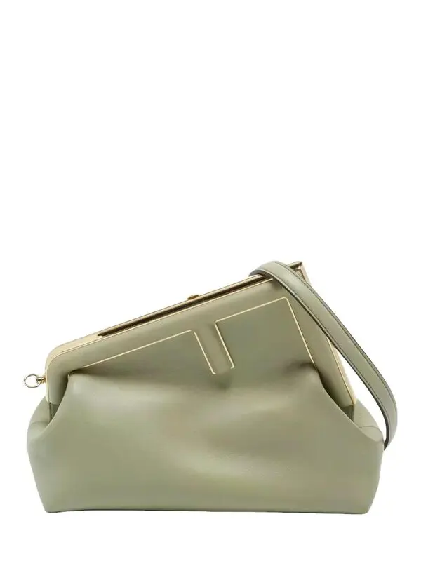 Fendi 2023 First Midi Shoulder Bag - Green