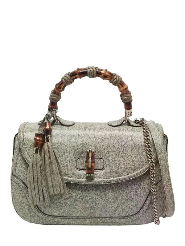Gucci Bamboo Tassel Tote Bag - Grey