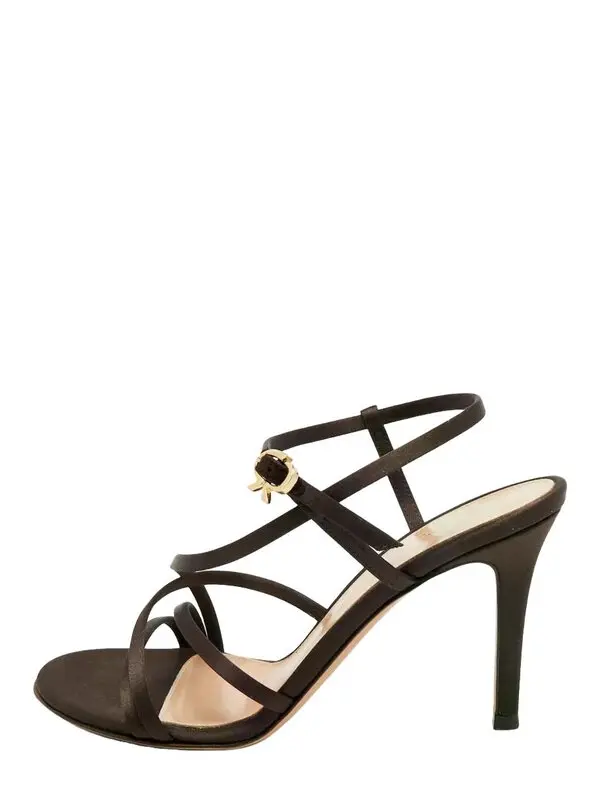 GIANVITO ROSSI Larisse Ankle Strap Sandals - Brown