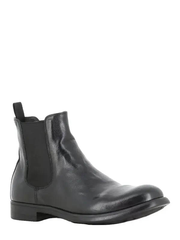 Officine Creative Chronicle Elasticated-side Leather Boots - Black