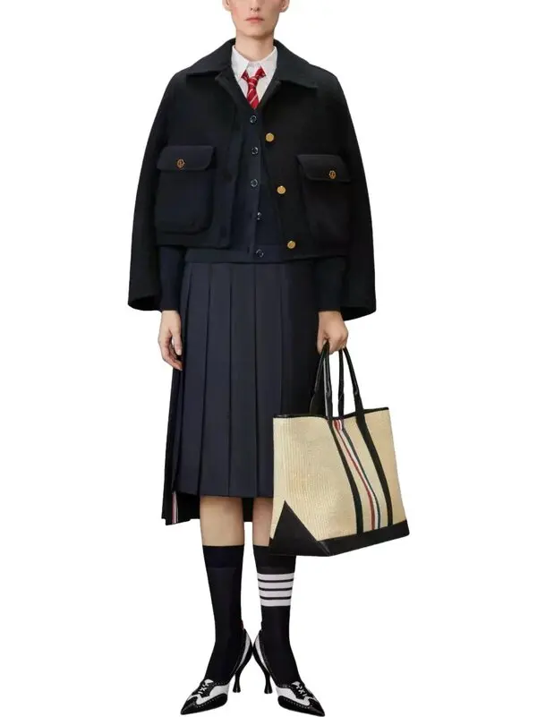 Thom Browne 4-bar Trompe L'oeil Cardigan - Blue