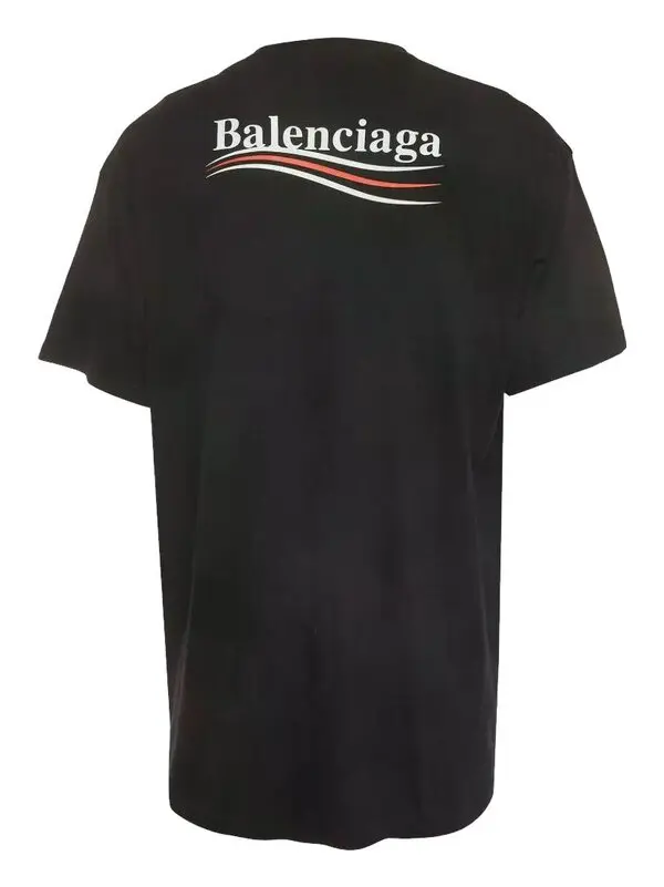 Balenciaga Logo-printed Short-sleeved T-shirt - Black