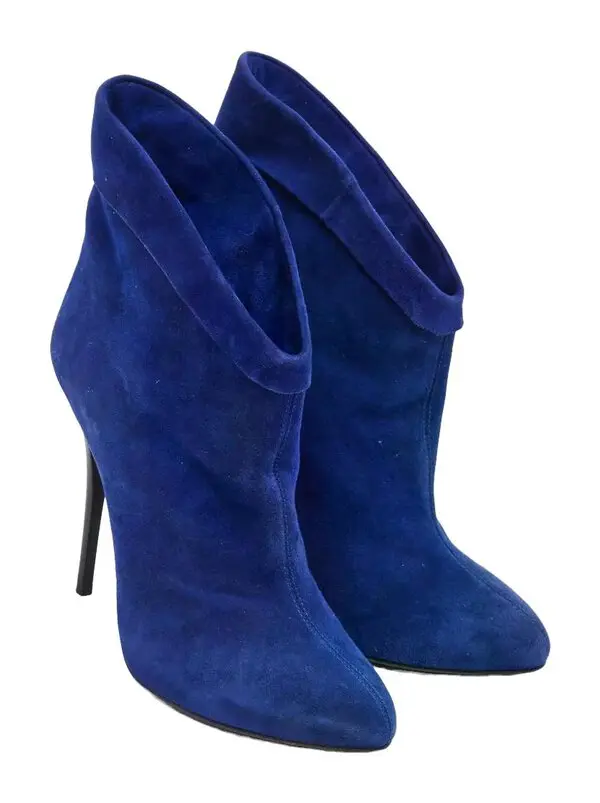 GIUSEPPE ZANOTTI Suede Ankle Boots - Blue