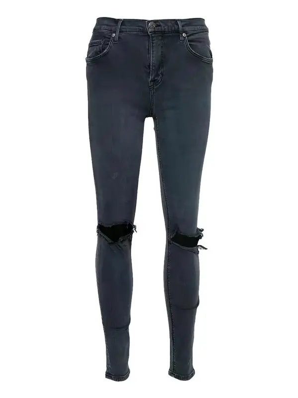 GRLFRND Distressed Candice Jeans - Grey
