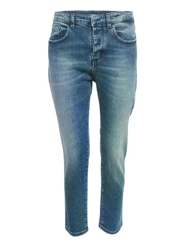 N°21 Whiskering Jeans - Blue
