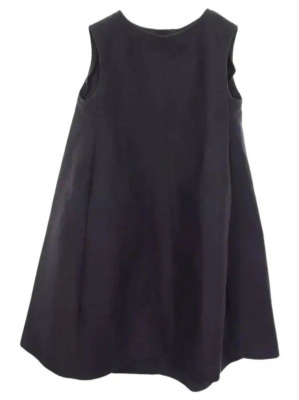 Marni Cotton Sleeveless Cocoon Mini Dress - Black
