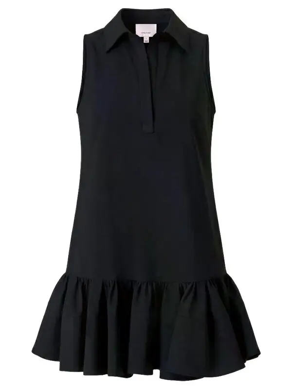 Cinq À Sept Rayne Ruffled Sleeveless Mini Dress - Black