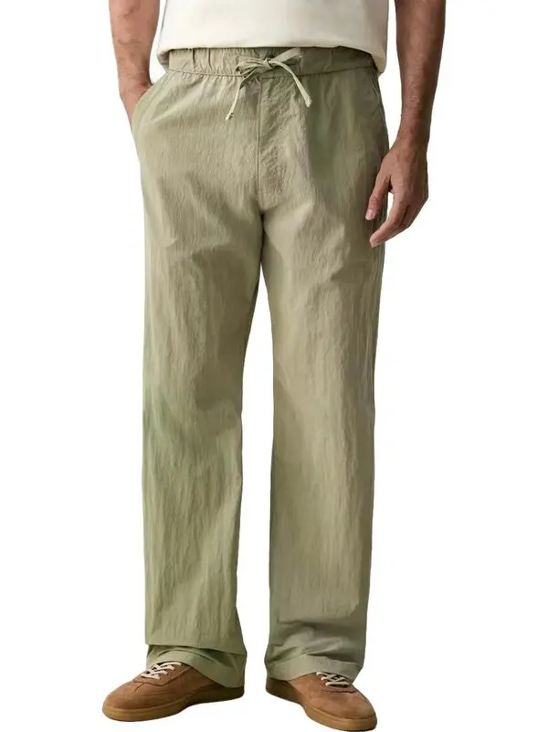 Michael Kors Straight-leg Trousers With Drawstring Waist - Green