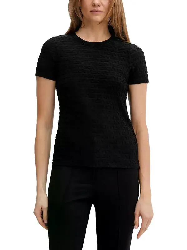 Dkny Textured Short-sleeve T-shirt - Black