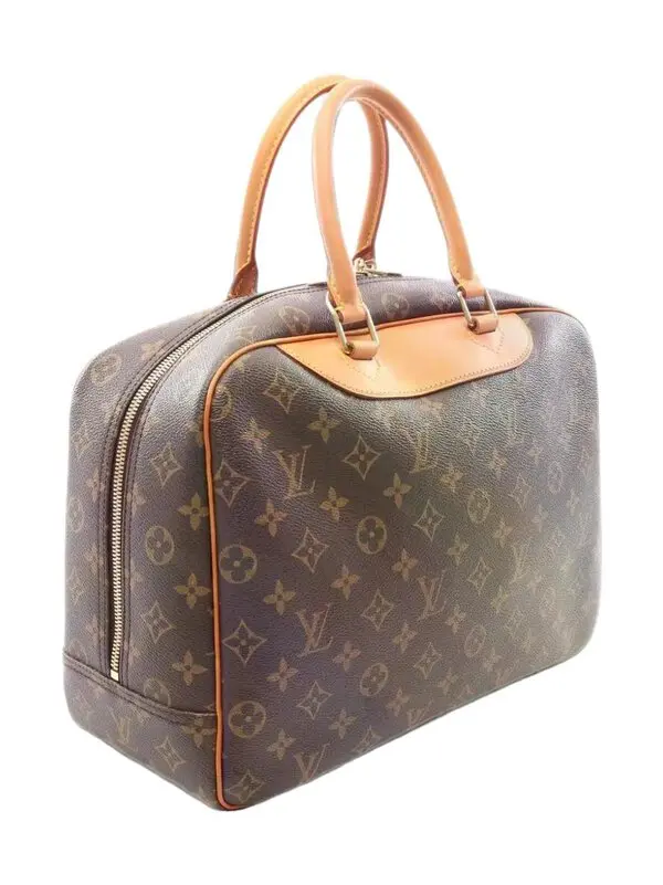LOUIS VUITTON 2002 Deauville Monogram Tote Bag - Brown