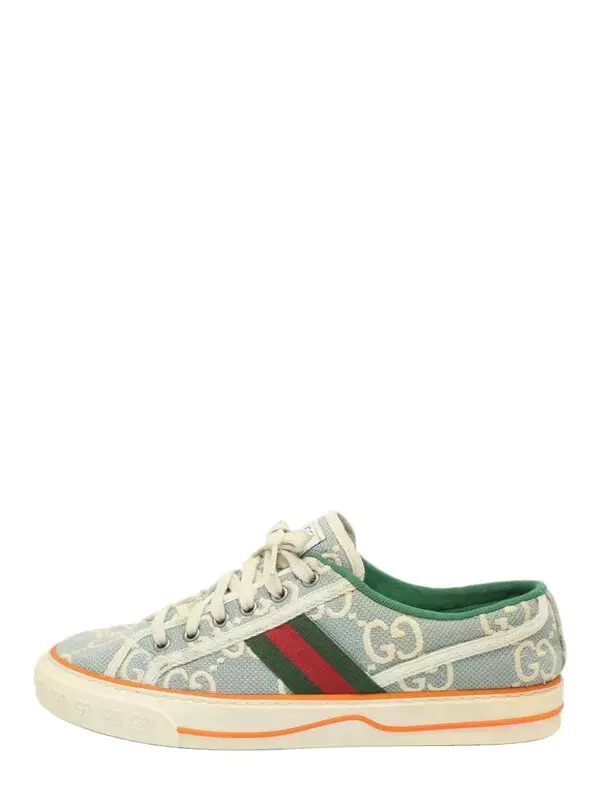 Gucci Tennis 1977 Web Stripe Sneakers - Blue