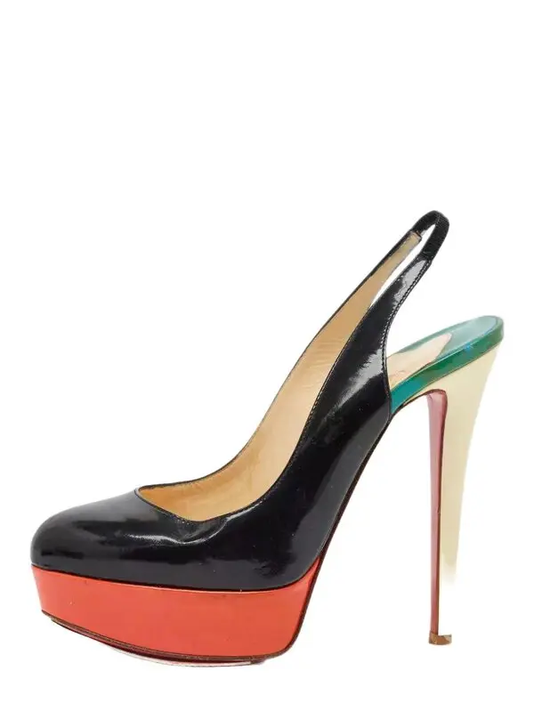 CHRISTIAN LOUBOUTIN Bianca Platform Slingback Sandals - Black