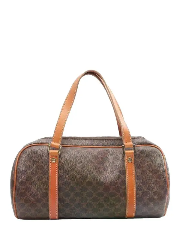 Celine Macadam Canvas Zip-fastening Tote Bag - Brown