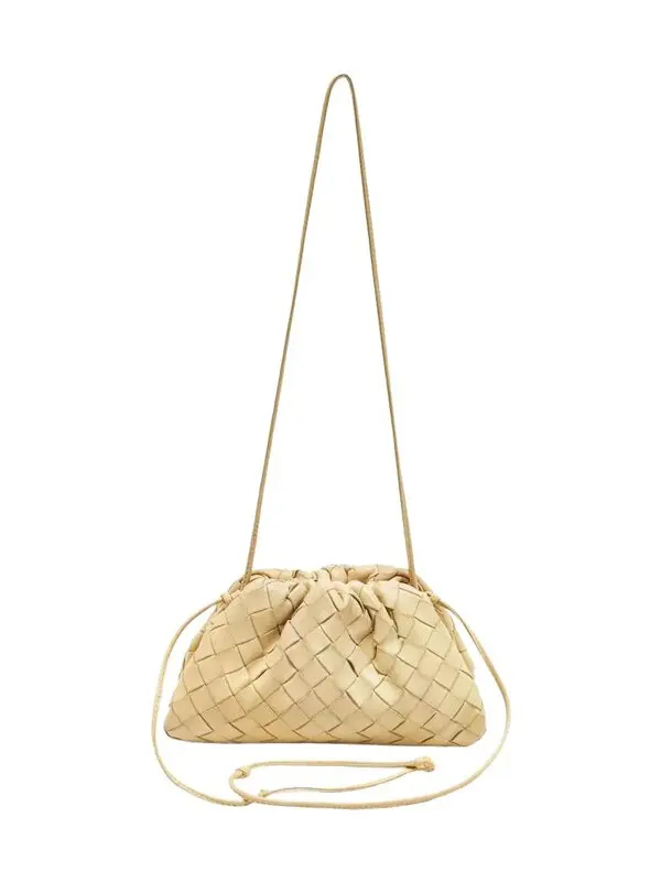Bottega Veneta Mini Pouch Intrecciato Clutch Bag - Neutrals