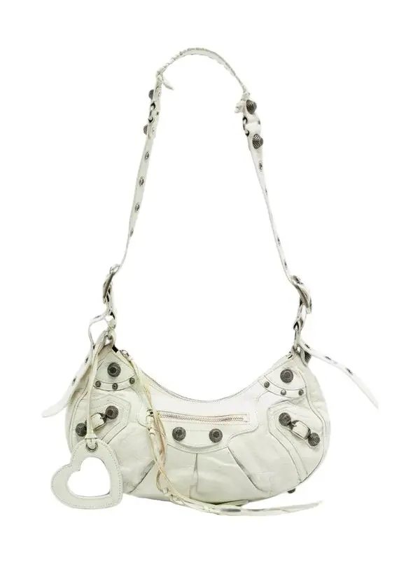 Balenciaga Small Le Cagole Shoulder Bag - White