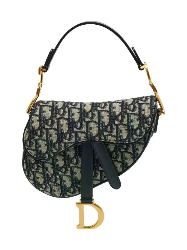 Dior Mini 2020 Saddle Oblique Shoulder Bag - Blue
