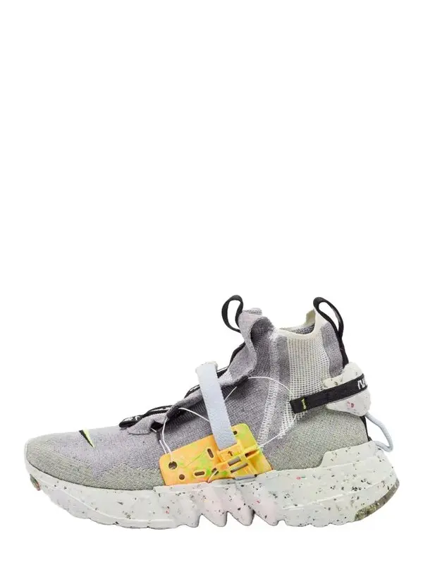 Nike Space Hippie 03 Knitted High-top Sneakers - Grey