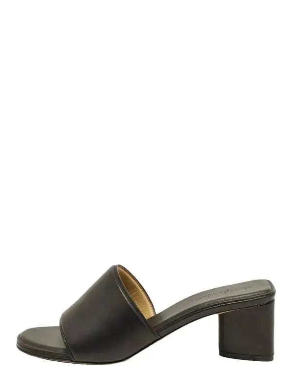 Bottega Veneta Band Block Heel Sandals - Black