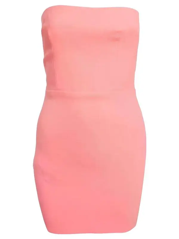 Alex Perry Strapless Crepe Mini Dress - Pink