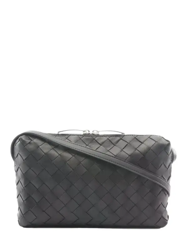 Bottega Veneta Small Intrecciato Shoulder Bag - Black