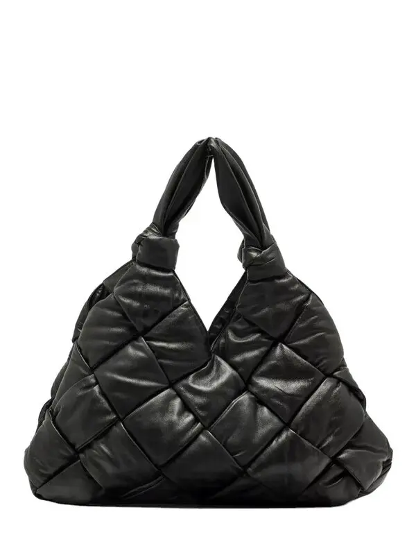 Bottega Veneta Padded Lock Shoulder Bag - Black