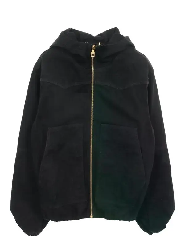LOUIS VUITTON Monogram Embossed Jacket - Black