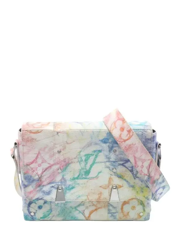LOUIS VUITTON Monogram Canvas Messenger Bag - White