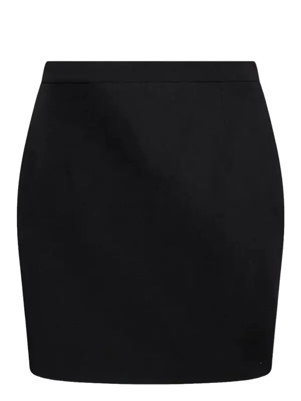 Alessandra Rich High-waisted Mini Skirt - Black
