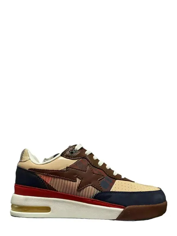 A BATHING APE Road Sta Panelled Sneakers - Brown