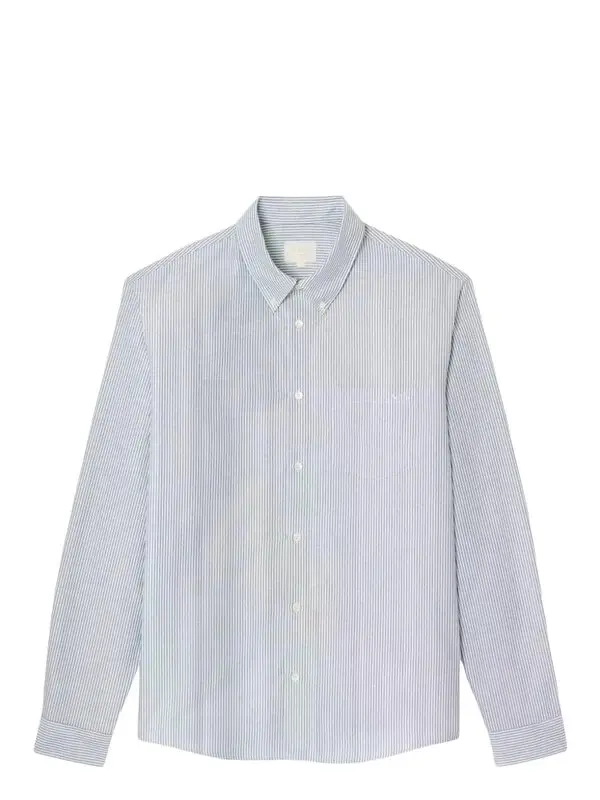 A.p.c. Striped Button-down Shirt - Blue
