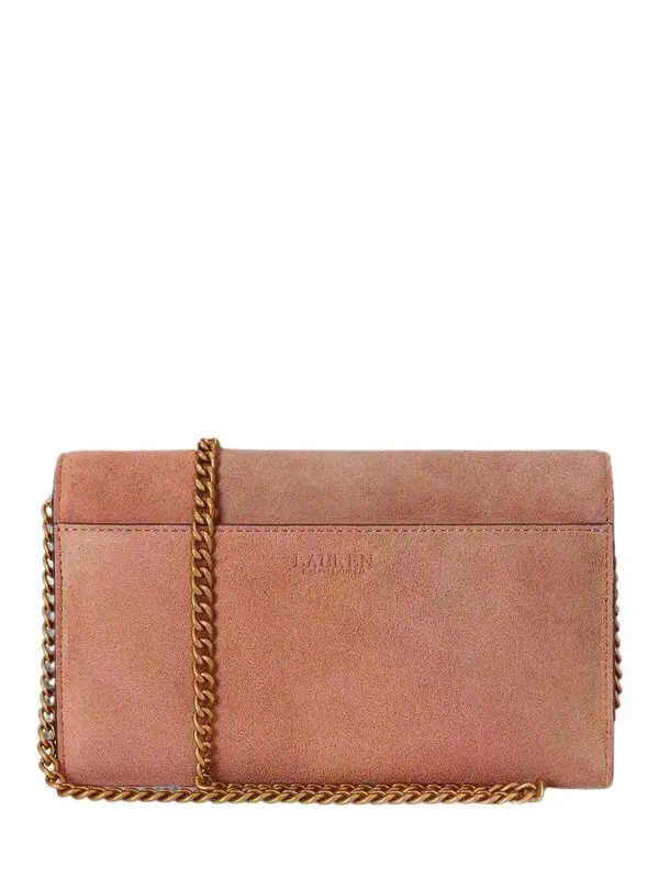 Ralph Lauren Medium Adair Ii Logo-plaque Chain-strap Shoulder Bag - Pink