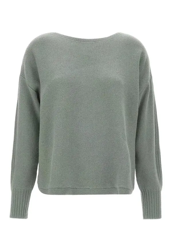 ELENA MIRÒ Ribbed-detail Sweater - Green