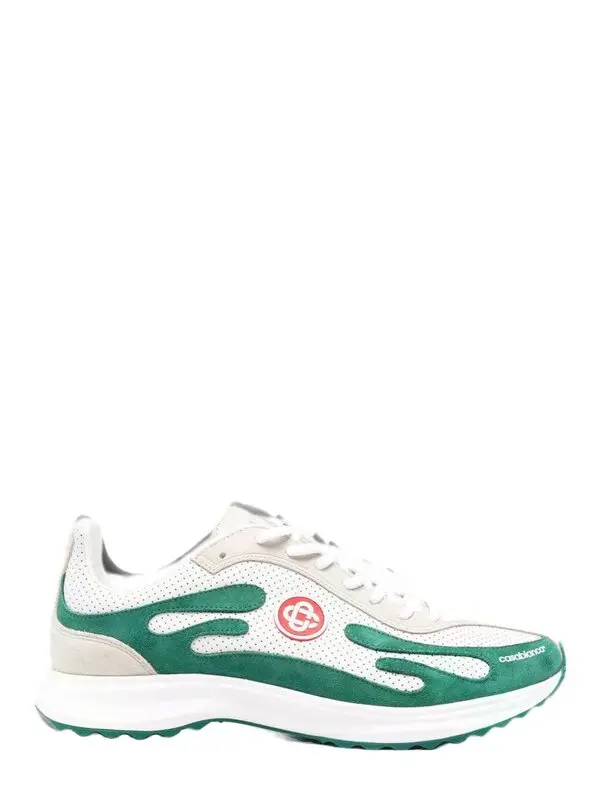 Casablanca Stade Lt Perforated Leather Sneakers - White
