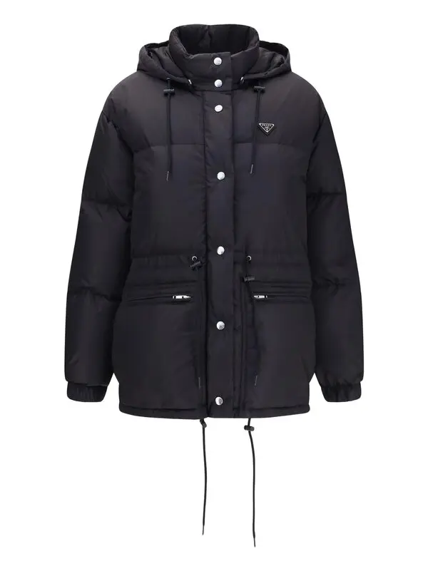 Prada Padded High-collar Jacket - Black