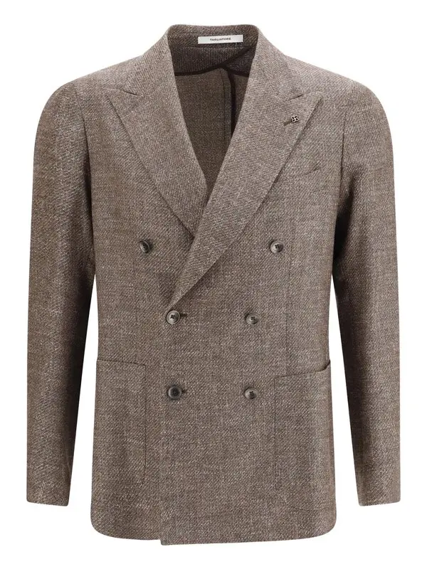 Tagliatore Double Breasted Blazer - Brown