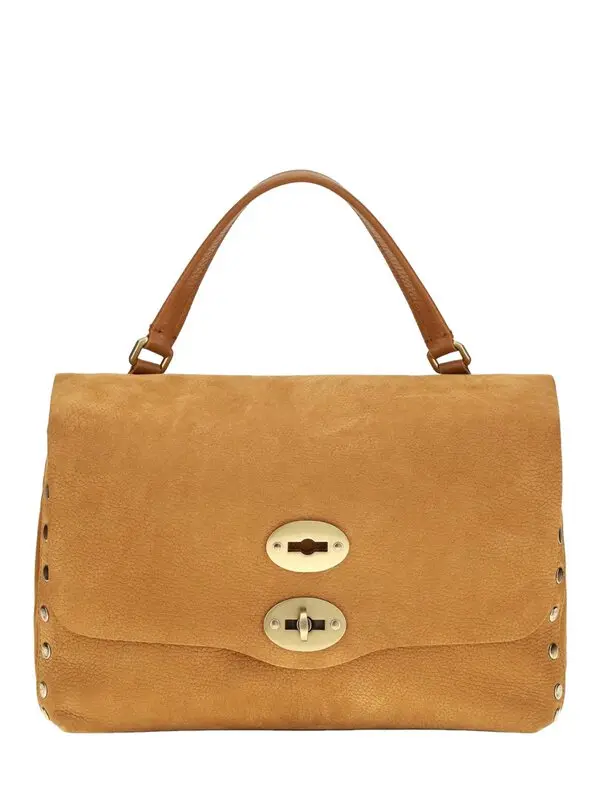ZANELLATO Postina Jones Suede Top Handle Bag - Beige