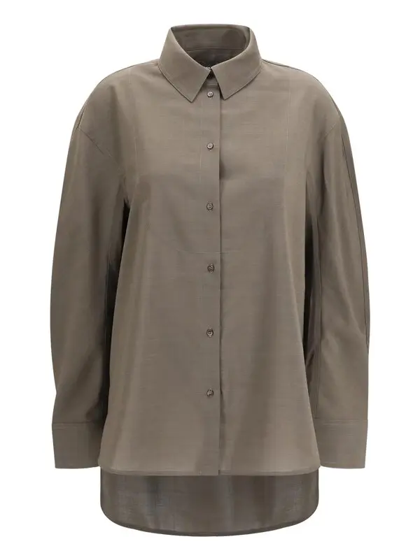 Jacquemus Citta Virgin Wool Shirt - Grey