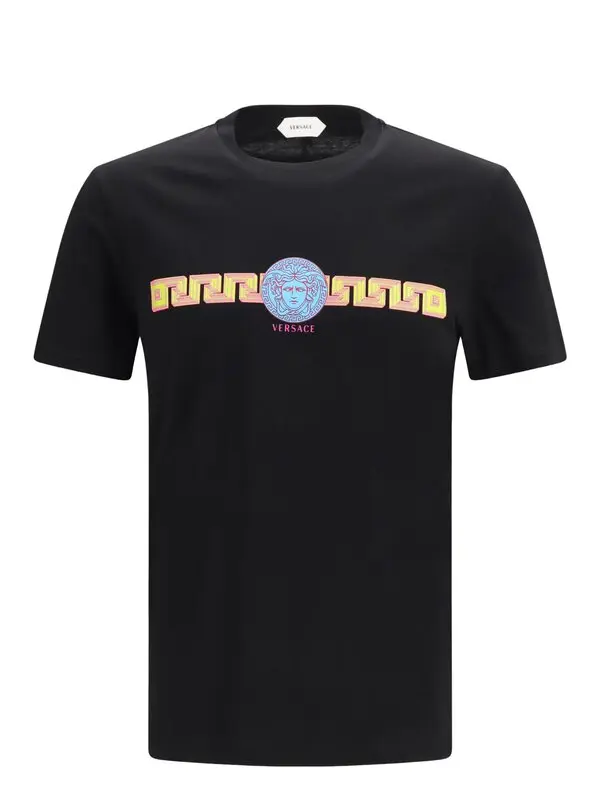 Versace Slim Cotton Jersey T-shirt - Black