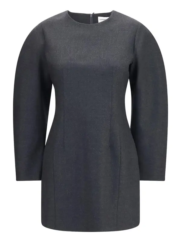 P.a.r.o.s.h P. A.r. O.s. H. Gabardine And Wool Dress Feale - Grey