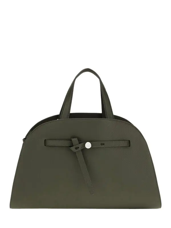 Tory Burch Romy Calf Leather Top Handle Bag - Green