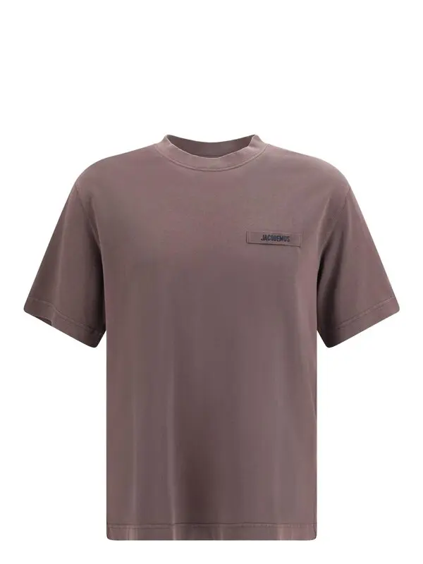 Jacquemus Logoed T-hirt - Brown