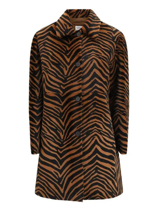 P.a.r.o.s.h P. A.r. O.. H. Leopard Print Coat - Multicolour