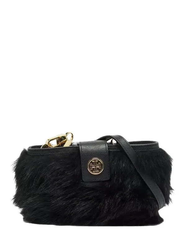 Tory Burch Faux-fur Crossbody Bag - Black