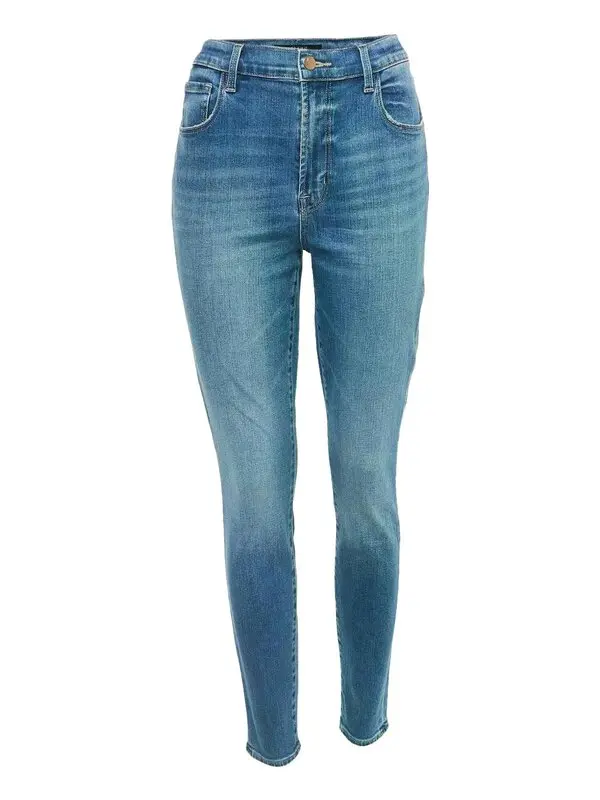 J Brand High-waisted Skinny Jeans - Blue