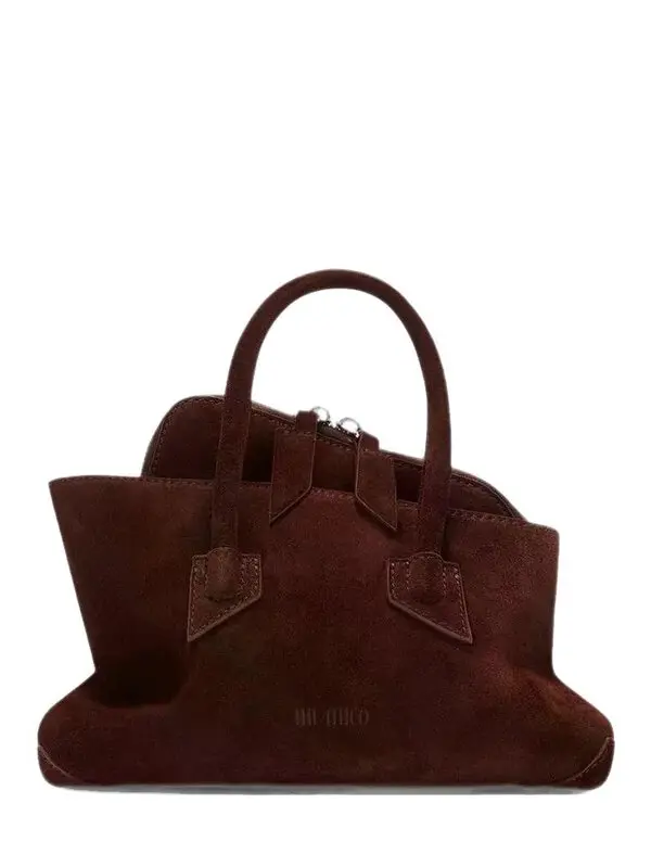 Attico La Passeggiata Mini Light Chocolate Top Handle - Brown