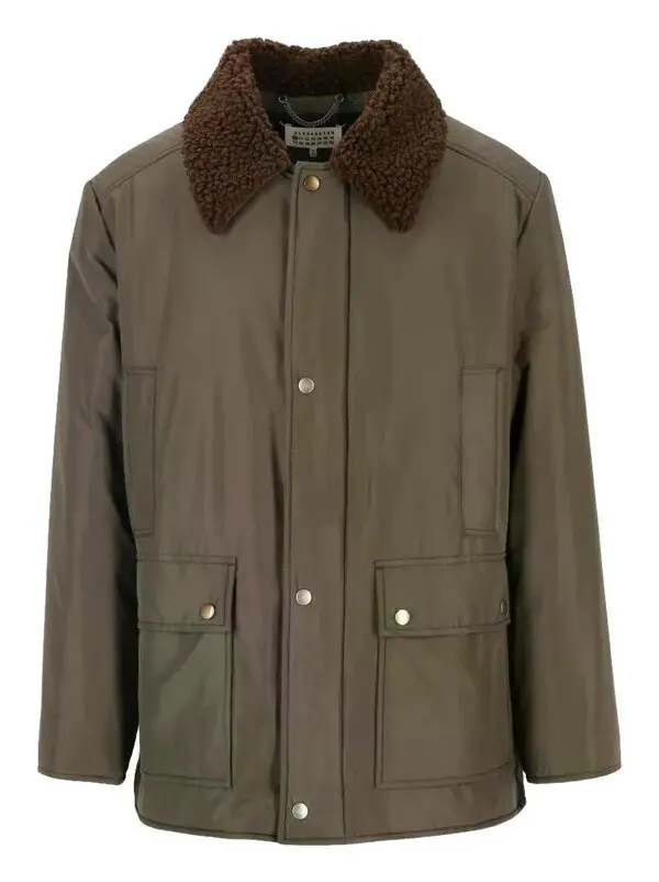 MAISON MARGIELA Fleece-collar Hunting Jacket - Green