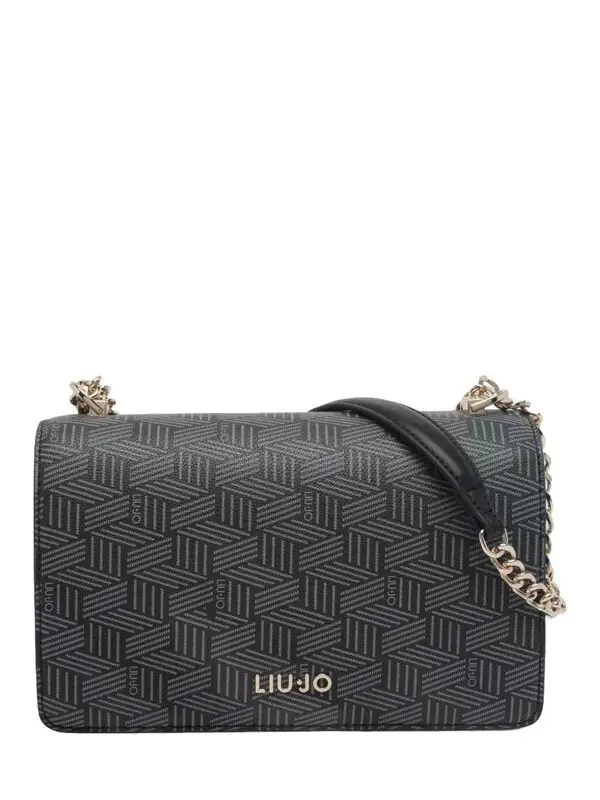 Liu Jo Geometric Pattern Shoulder Bag - Black